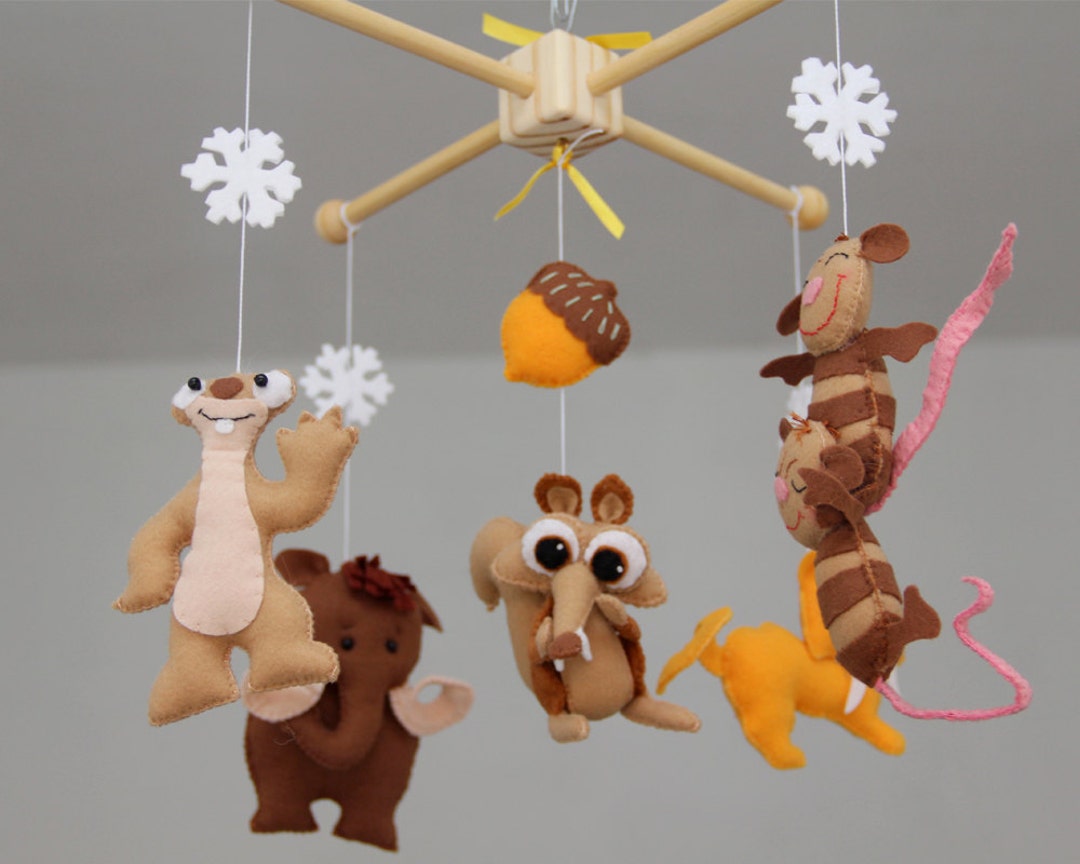 Ice Age Baby Crib Mobile: Handmade Nursery Decor - Etsy