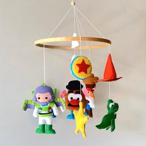 Toy Story Baby Mobile - Handmade Felt Crib Mobile - Buzz Lightyear ...