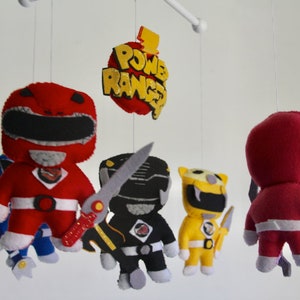Baby Crib Mobile - Power Rangers - Nursery Star Wars Mobile - - Etsy