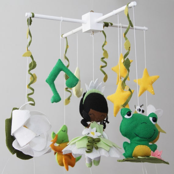Pink Princess And Frog Nursery Baby Crib Mobile Princess Nursery