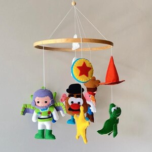 Toy Story Baby Mobile - Handmade Felt Crib Mobile - Buzz Lightyear ...