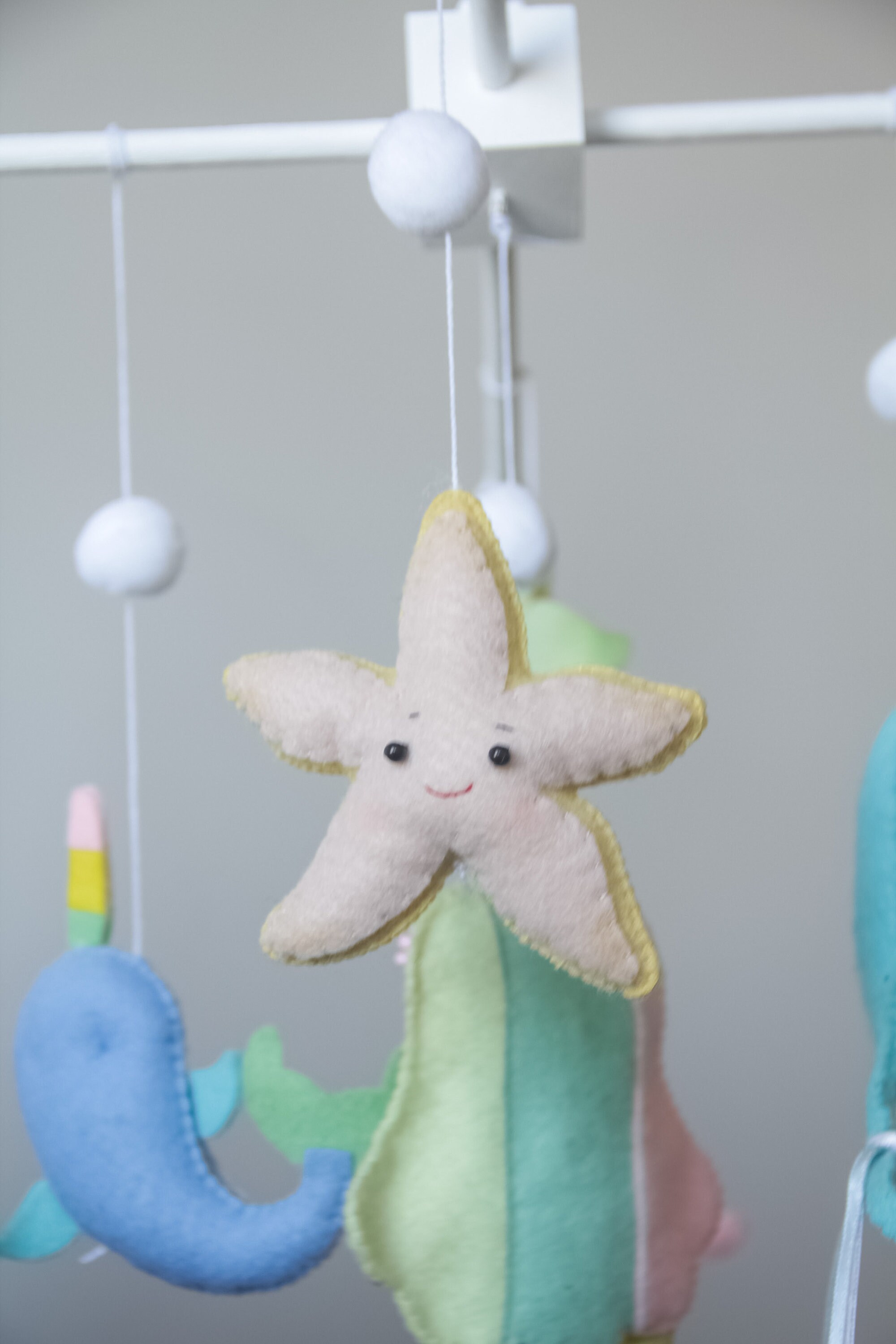 Ocean Baby Mobile Sea Creatures Mobile Cot Mobile-turtle | Etsy