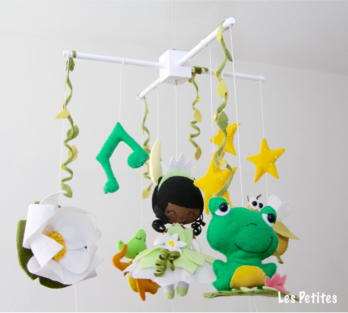 Baby Crib Mobile Princess Nursery Princess Mobile tiana - Etsy