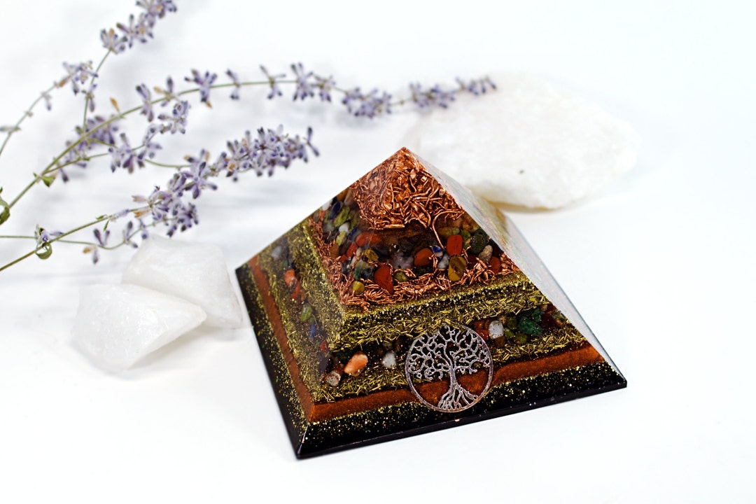 Large Orgone Pyramid, 5g EMF Protection Orgonite, Home Protection Gifts ...