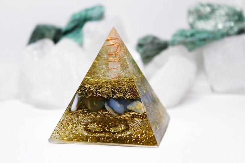 Orgonite Pyramid Orgone Device Energy Generator EMF | Etsy