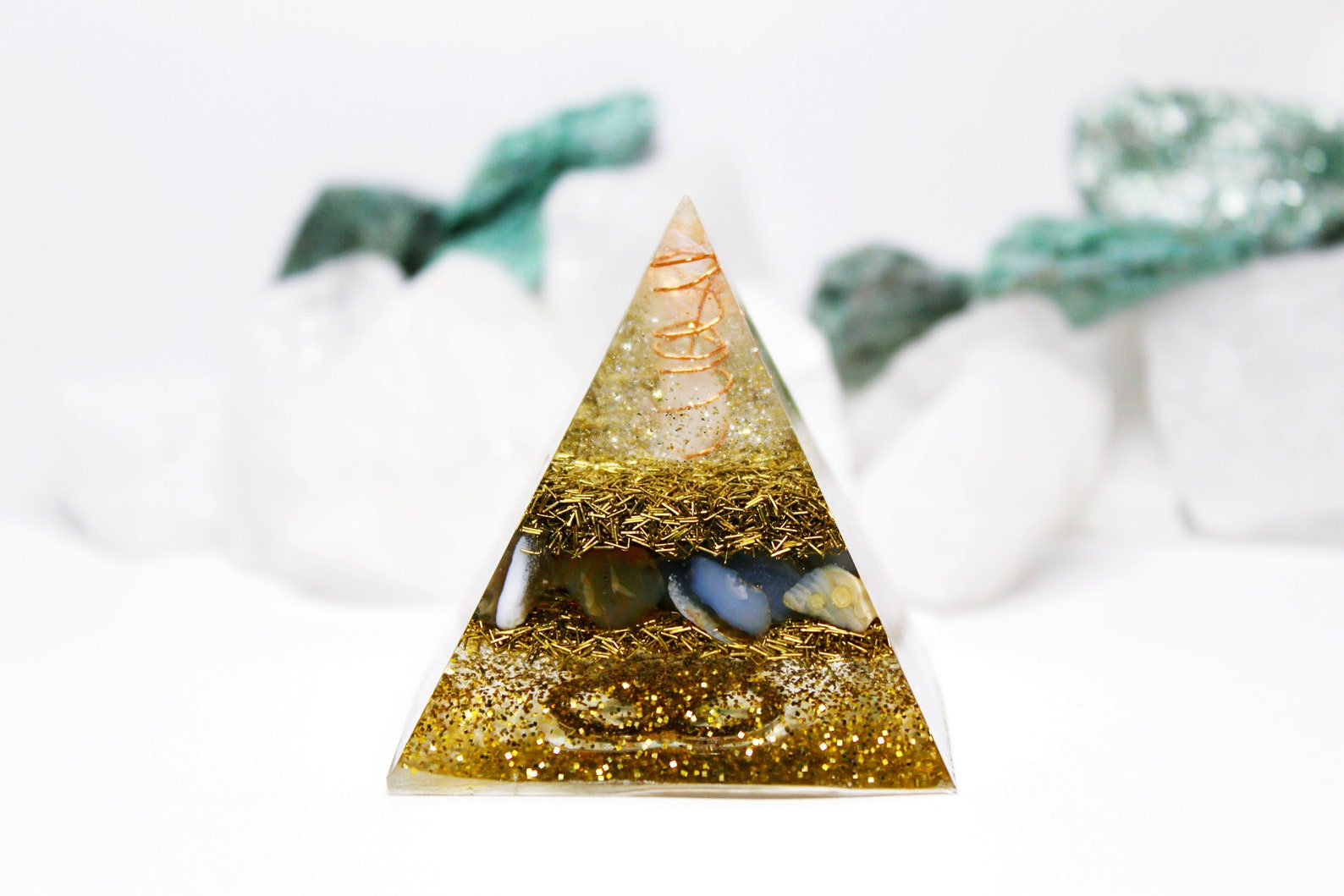 Orgonite Pyramid Orgone Device Energy Generator EMF | Etsy