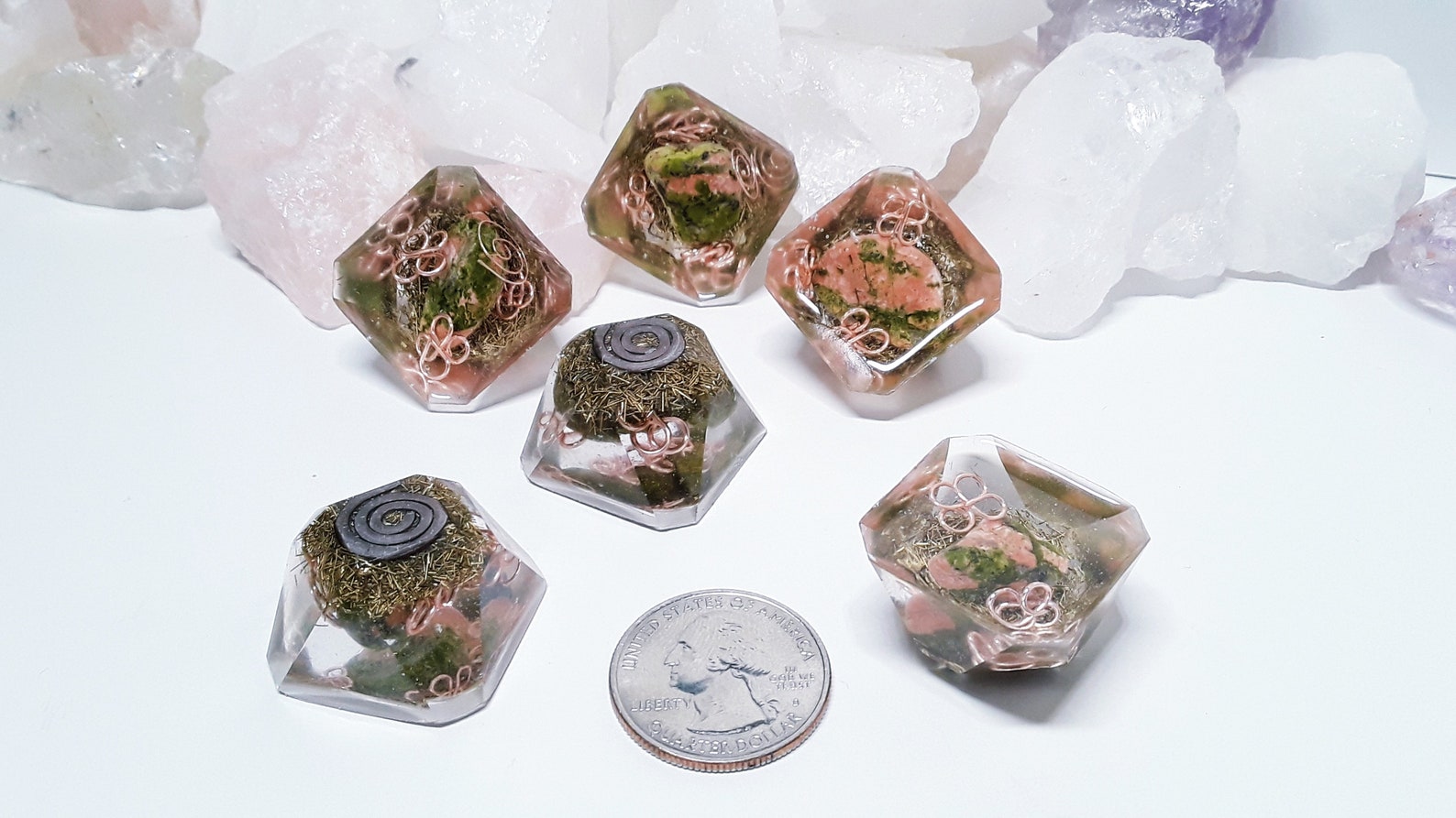 Mini Orgonite Tower Orgone Tower Buster Set of 6 Orgonite | Etsy