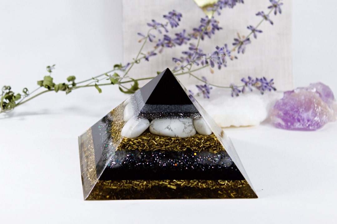 Large Orgone Pyramid, 5g EMF Protection Orgonite, Home Protection Gifts ...