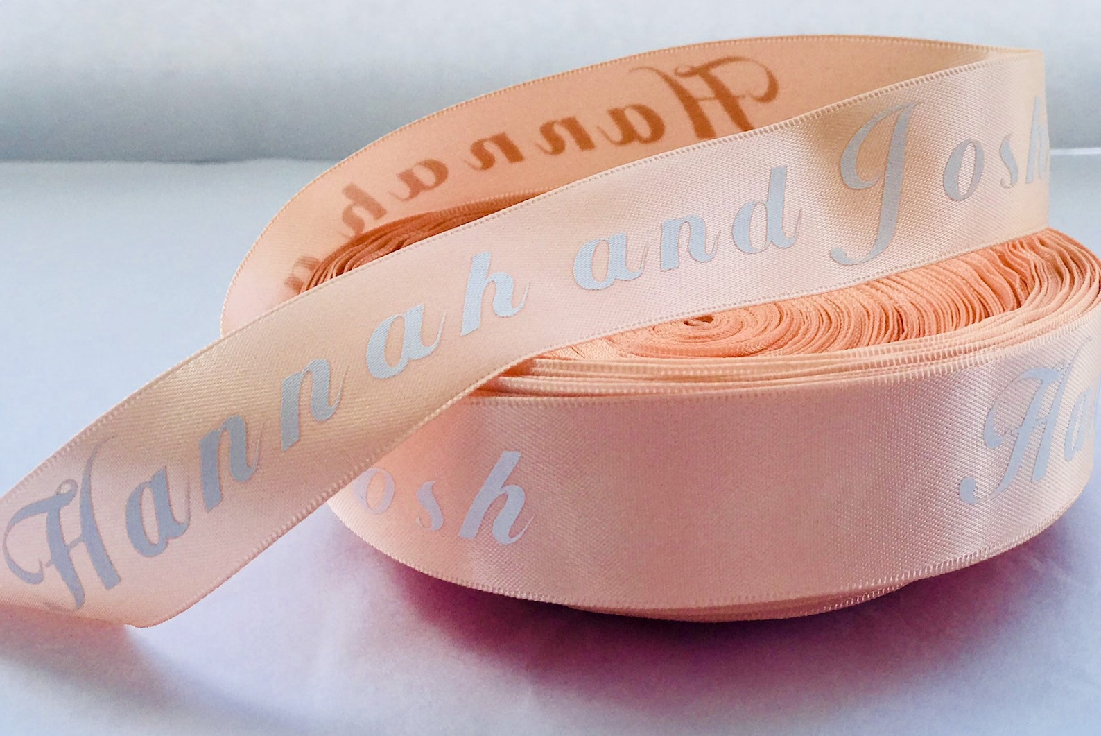 Custom Printed Satin Ribbon 1/2 3/4 and 1 Inch Custom One | Etsy