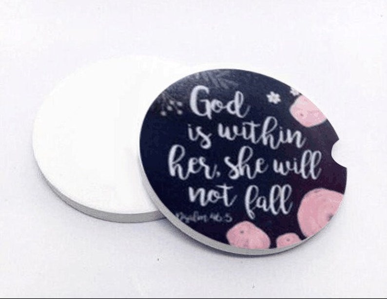 Custom Ceramic Car Coasters, Bible Verse Coasters, Car Coasters ...