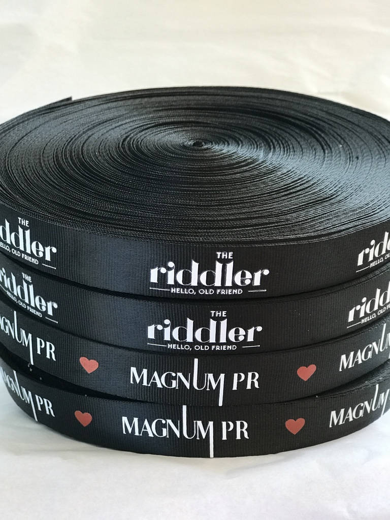 Personalized Custom Printed Grosgrain Ribbon, Full Color Printed ...