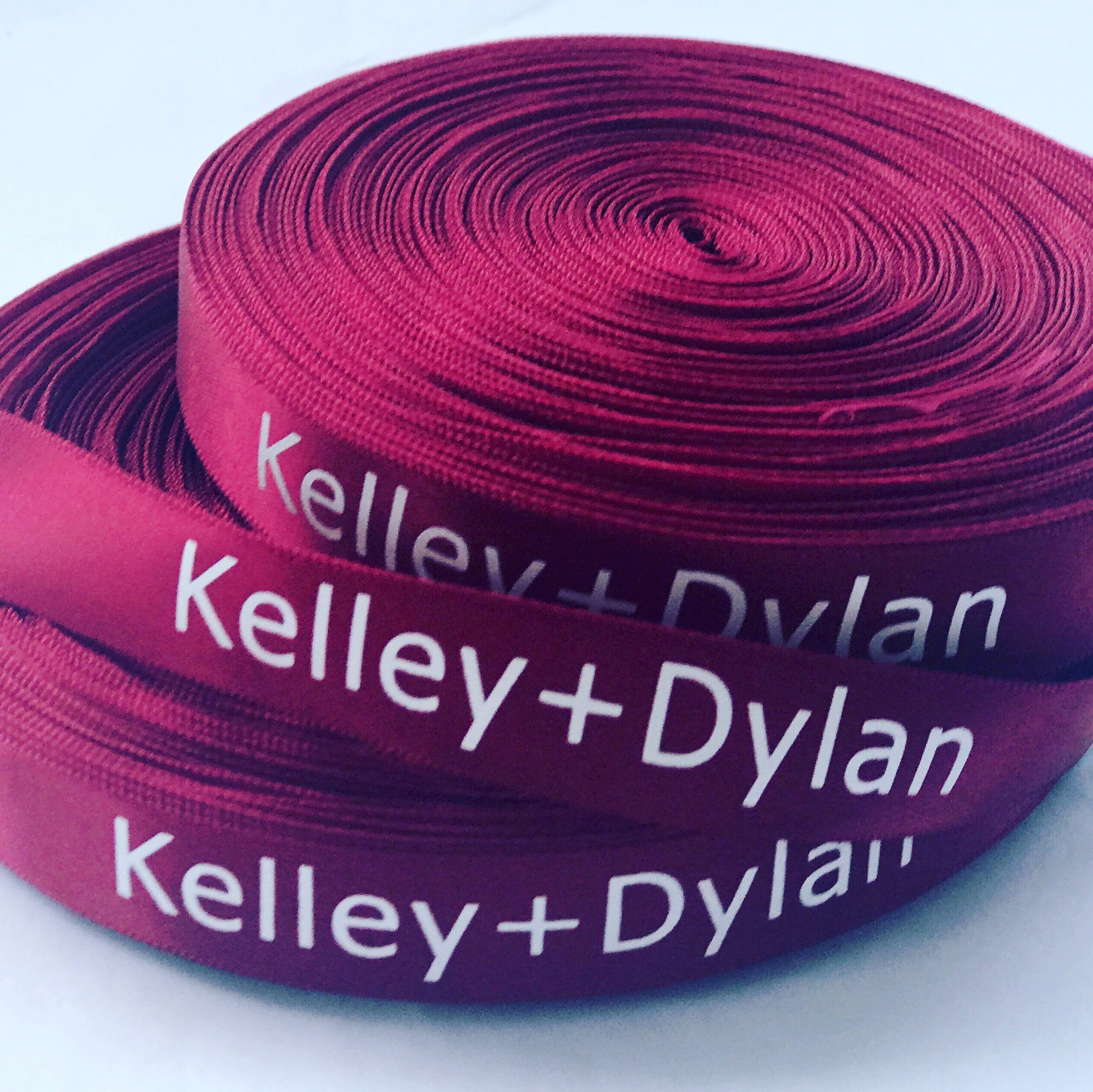 Custom Printed Satin Ribbon 1/2 3/4 and 1 inch Custom One | Etsy