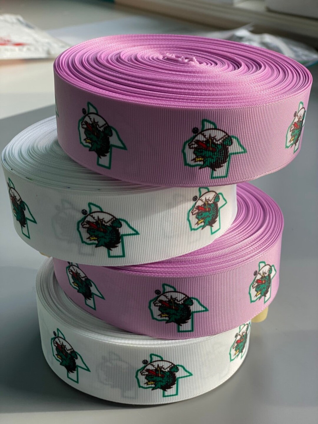 Custom Printed Grosgrain Ribbon, Full Color Printed Polyester Ribbon ...