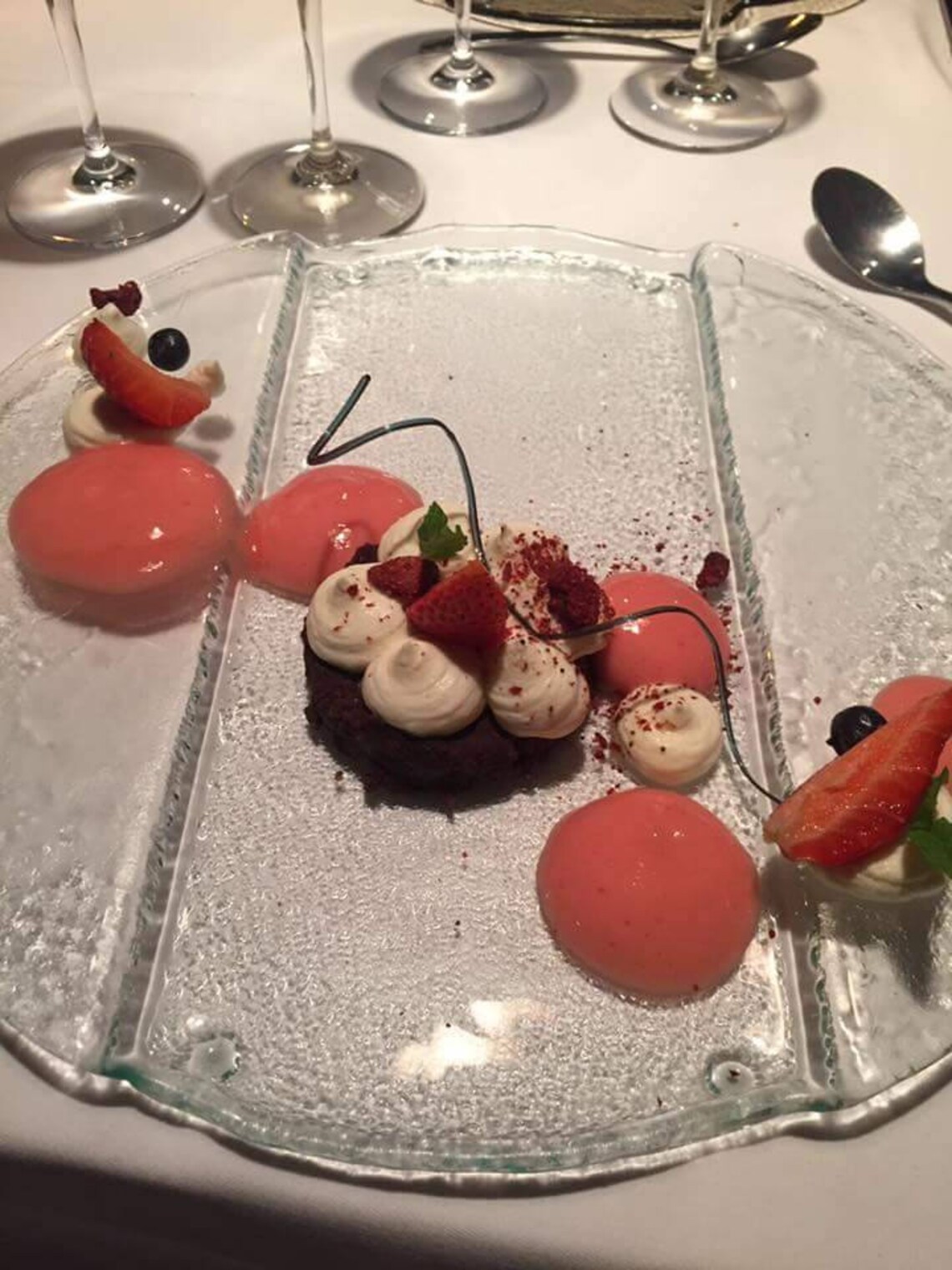 Set of 12 Round Gourmet Plates Size 13 1/2 34 Cm. Modern Fused Glass ...