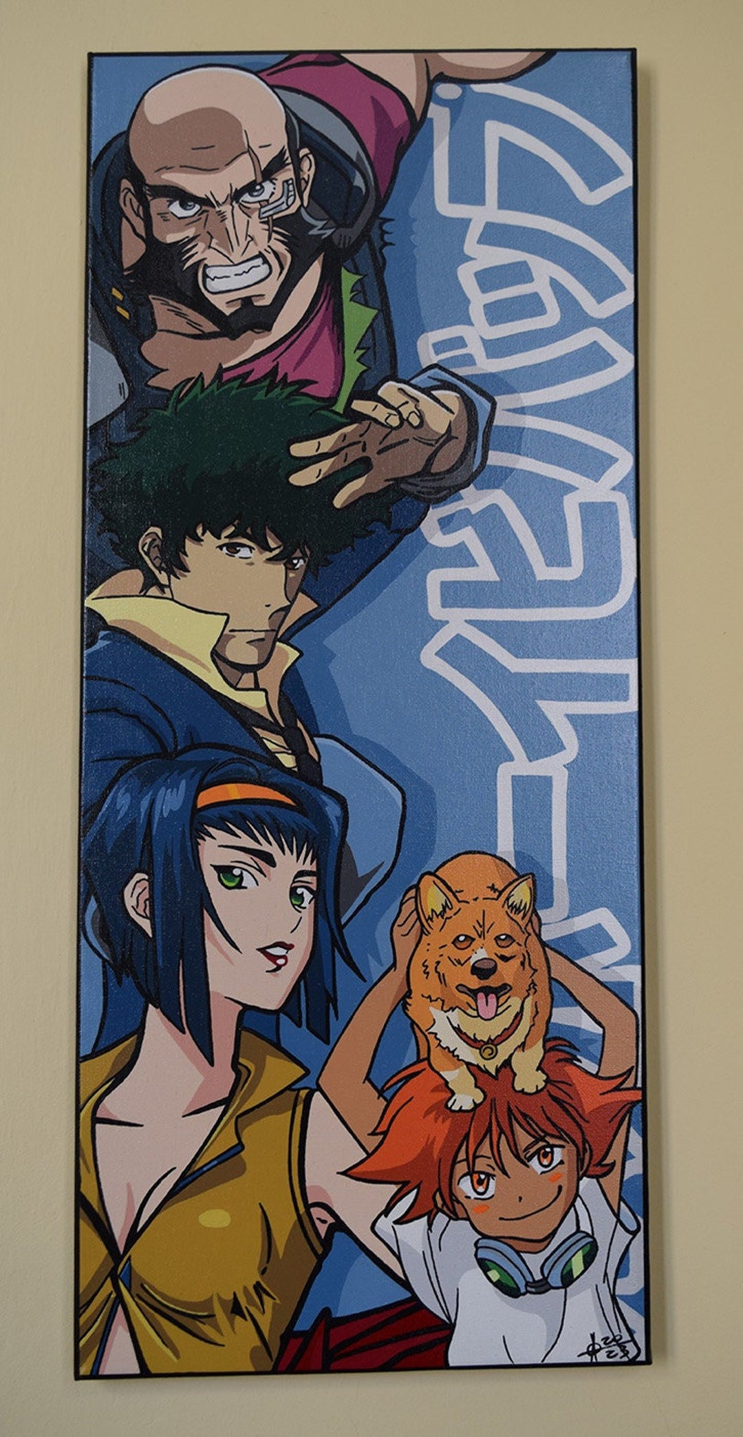 Cowboy Bebop Hand Painted Pop Art Canvas - Etsy