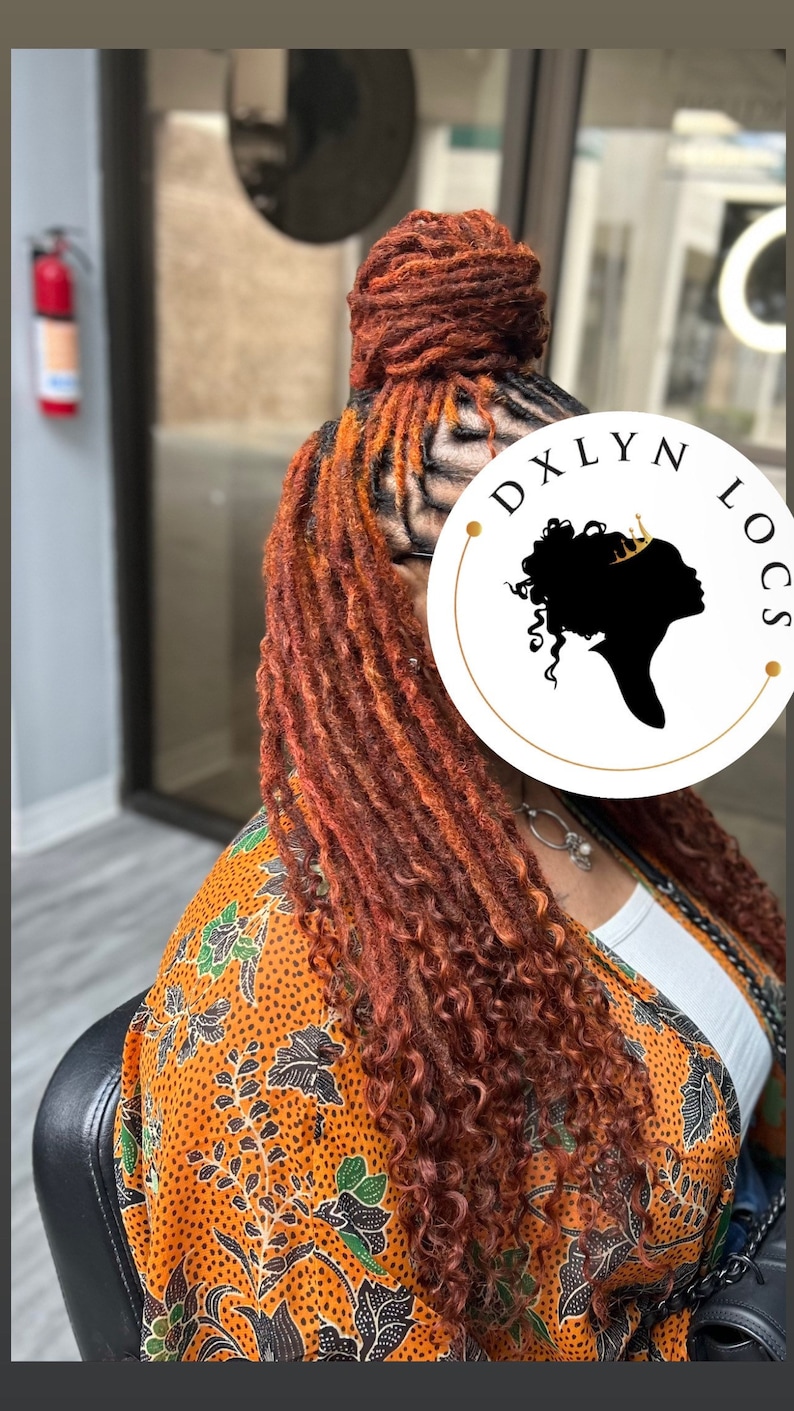 CURLY ENDS Loc Extensions Custom Handmade Loc Extension - Etsy