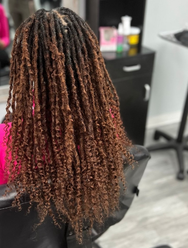 CURLY ENDS Loc Extensions Custom Handmade Loc Extension - Etsy