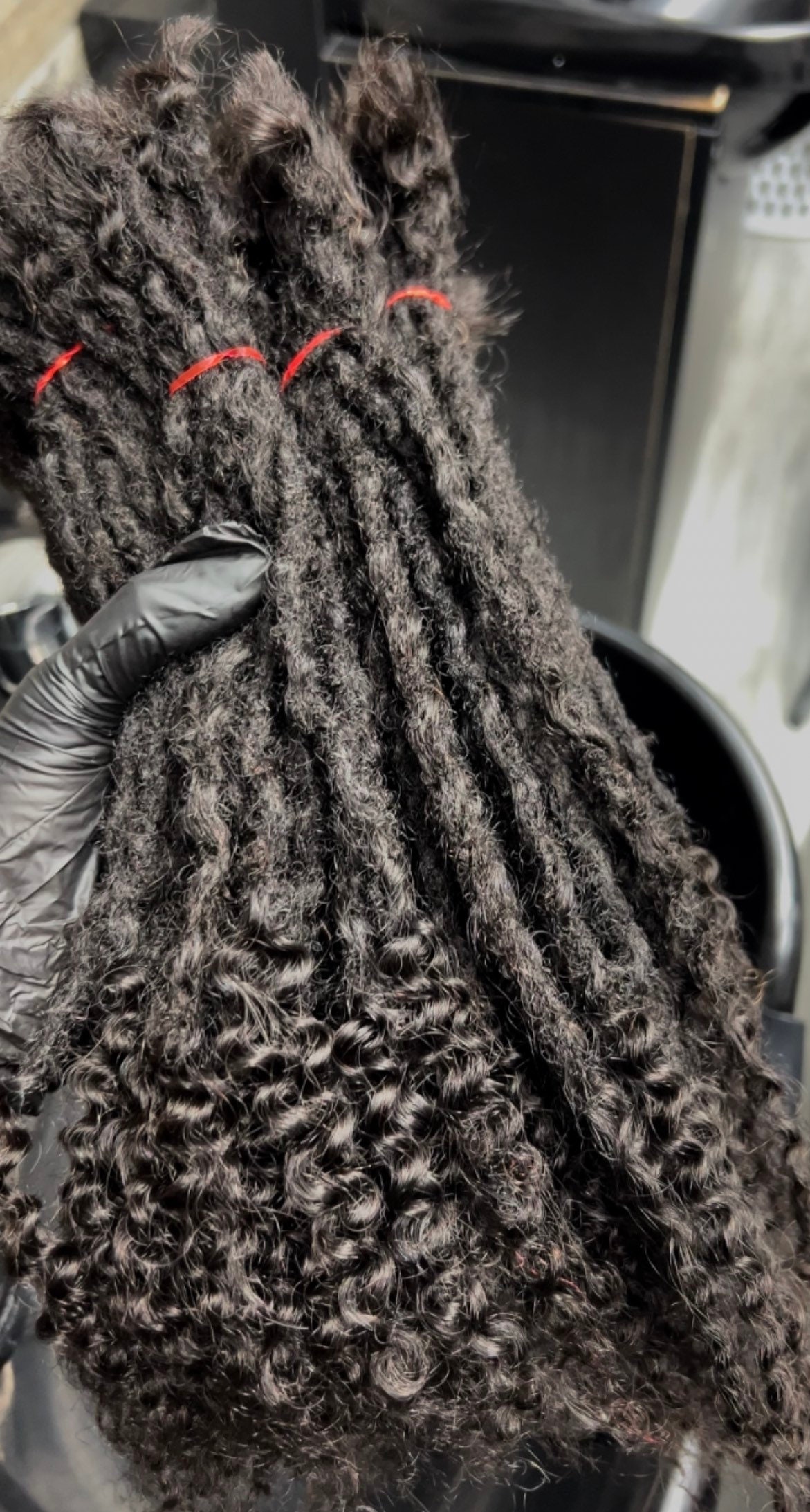 CURLY ENDS Loc Extensions | Custom Handmade Loc Extension| Human Hair ...