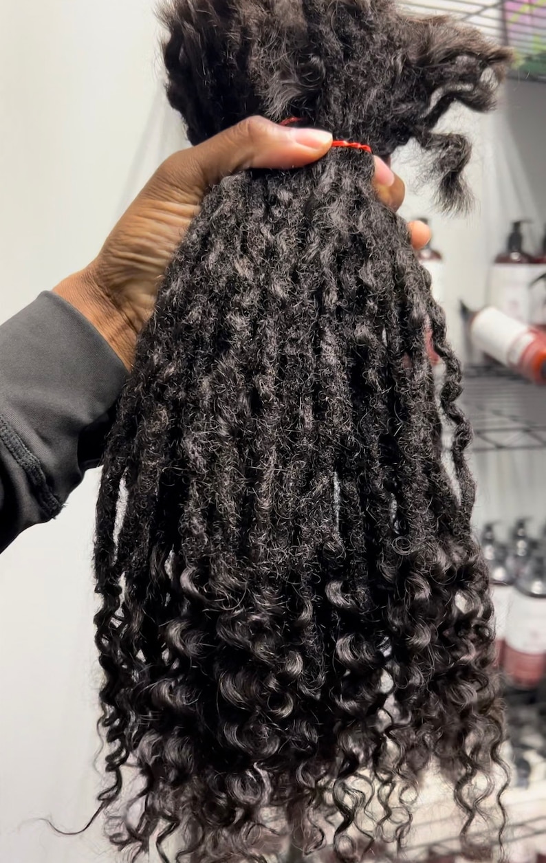 CURLY ENDS Loc Extensions Custom Handmade Loc Extension - Etsy