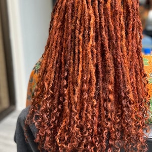 CURLY ENDS Loc Extensions | Custom Handmade Loc Extension| Human Hair ...