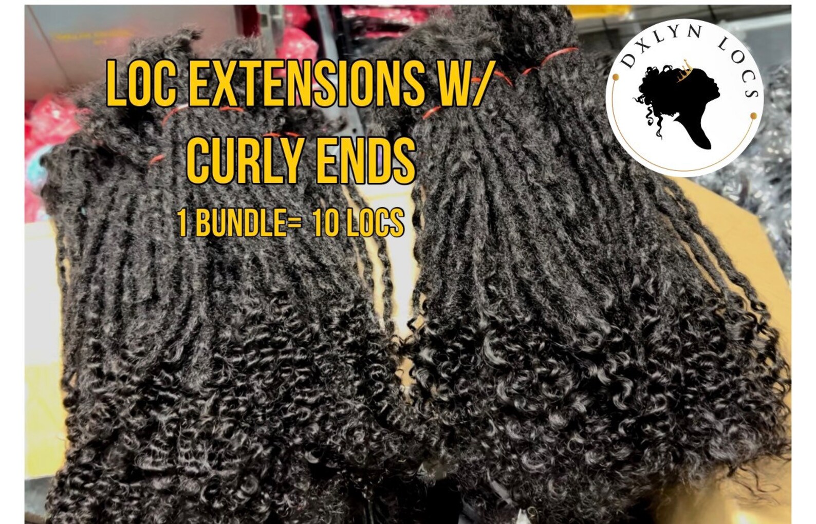 CURLY ENDS Loc Extensions Custom Handmade Loc Extension Human Hair Dye ...