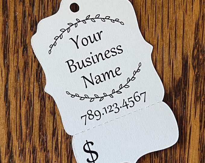 Custom Price Tags for Crafters, Perforated, Tear off Price Tags 602X - Etsy