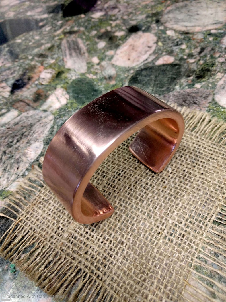 Heavy Copper Cuff Bracelet. 6.5mm Thickness. 1.25 Wide. | Etsy