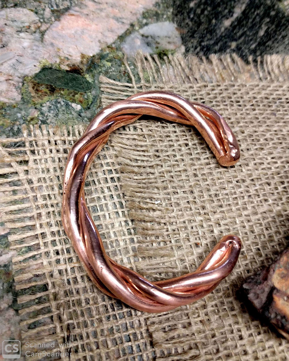 Twisted Copper Cuff Bracelet. 12 X 85 mm. | Etsy