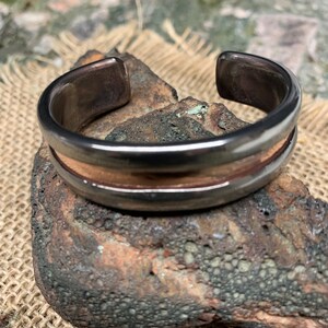 Copper Inlay Titanium Cuff Bracelet. 0.5" Wide. 3.5 Mm Thickness. Grade ...