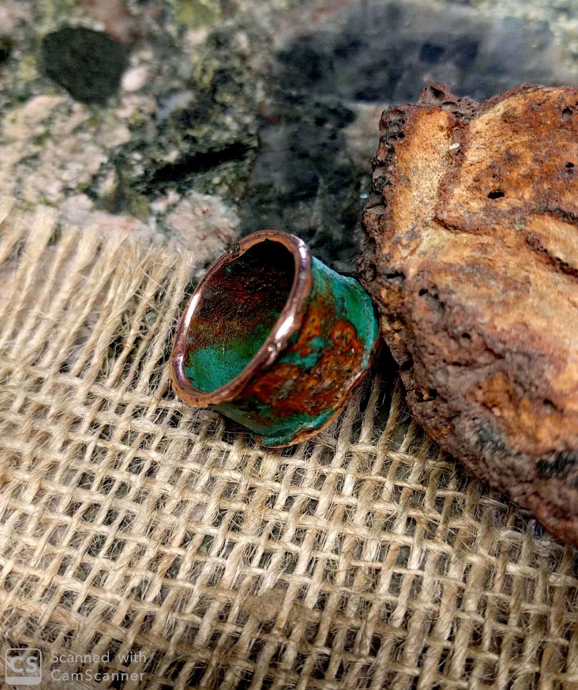 Mixed Patina Copper Ring Band. 10mm 12 and 14 Mm Choice. - Etsy