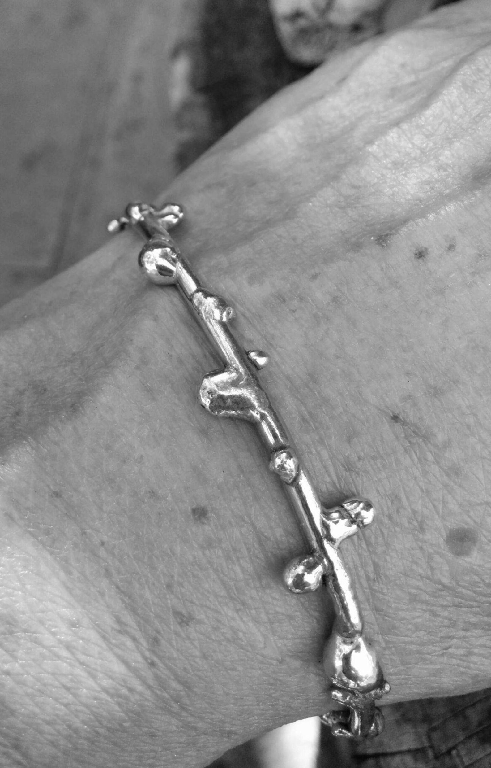 Copper Twig Cuff Bracelet. Bronze and Copper Buds. | Etsy