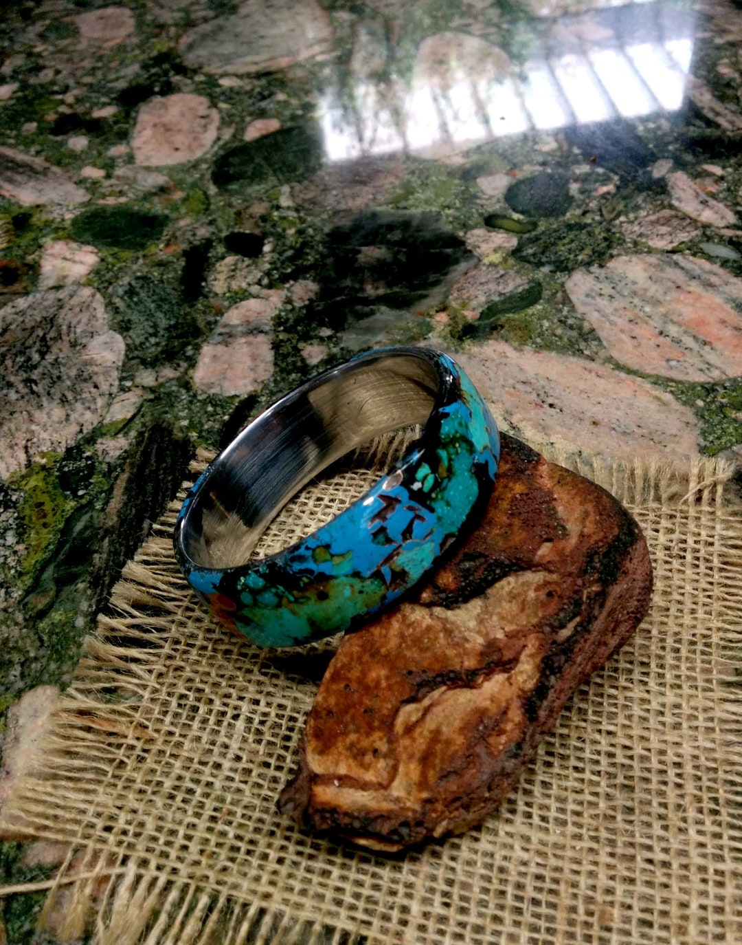 Mixed Marble 1" Bangle Band. Copper, Aluminum, Stainless. - Etsy