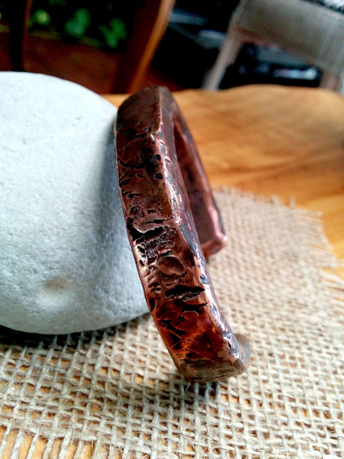 Solid Heavy Copper Cuff Bracelet. 9 X 14 Mm Thick and Wide. - Etsy