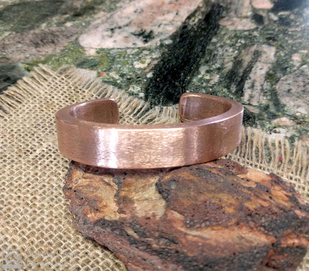 Heavy Copper Cuff. Rough Brushed. 6.5 X 18 Mm Thick and Wide. - Etsy