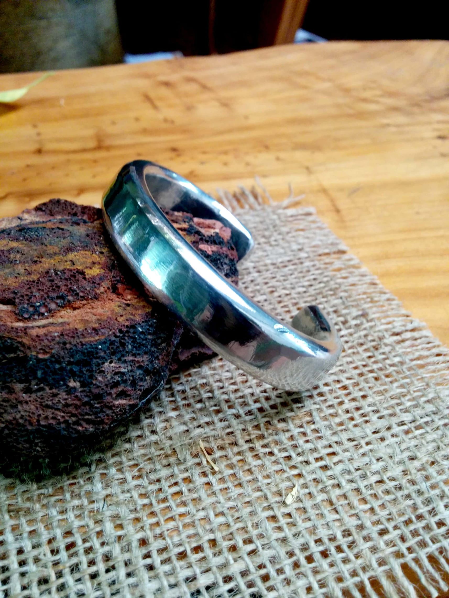 Solid Aluminum Cuff Bracelet. 6 X 12.5mm Thick and Wide. | Etsy