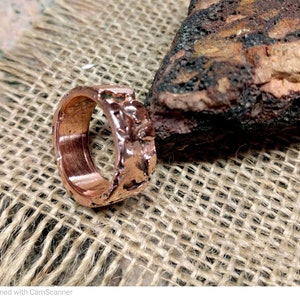 Nugget Copper Ring. Polished. - Etsy