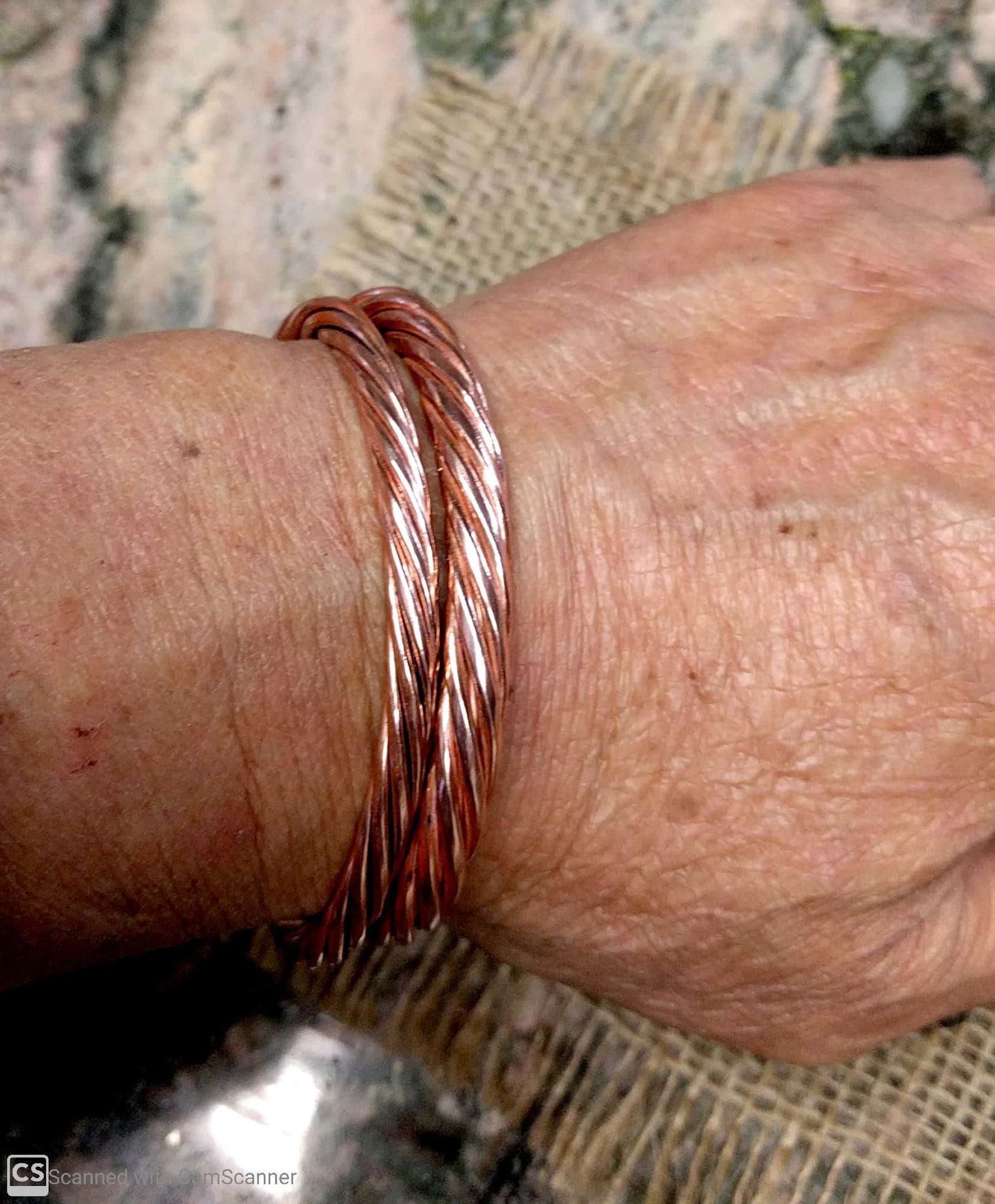 Twisted Copper Cuff Bracelet. 6 mm 4 mm Thickness. | Etsy