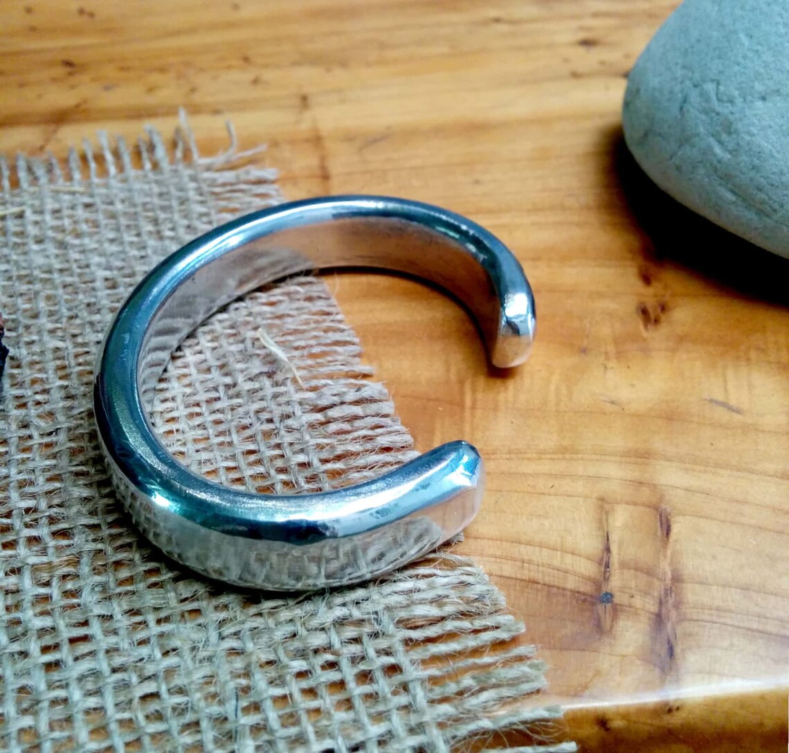 Solid Aluminum Cuff Bracelet. 6 X 12.5mm Thick and Wide. | Etsy