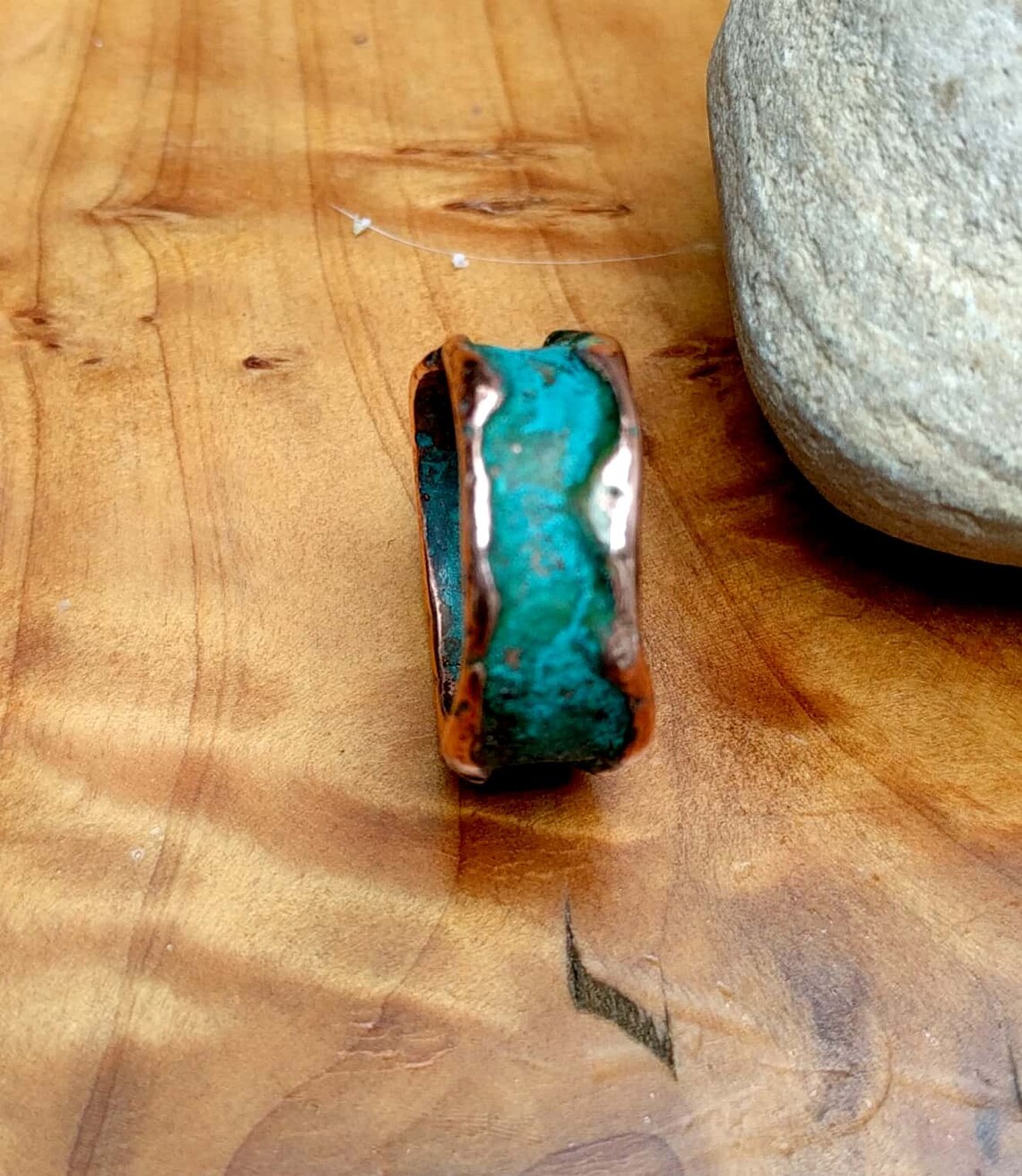 Mixed Patina Copper Ring Band. 10mm 12 and 14 Mm Choice. - Etsy