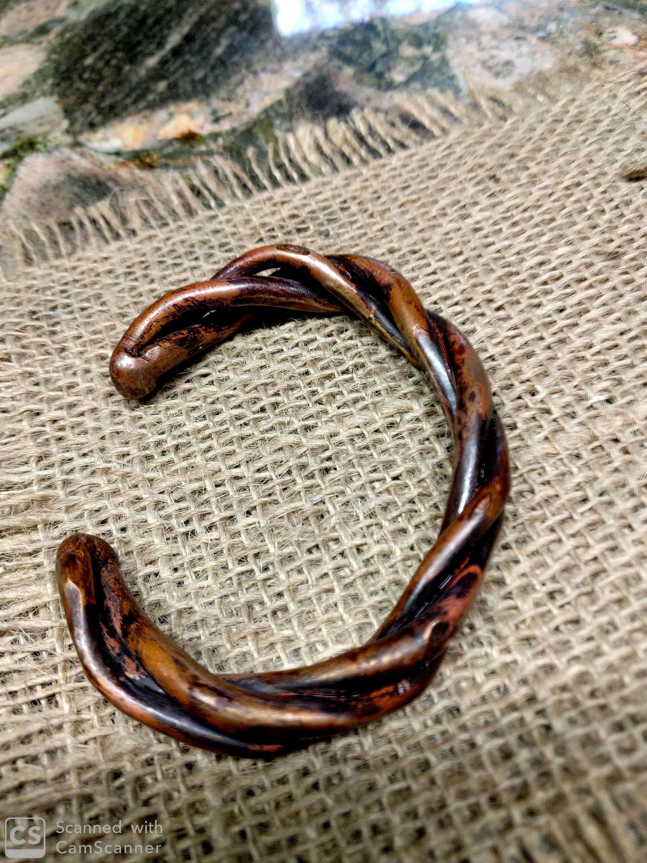 Twisted Copper Cuff Bracelet. 12 X 85 mm. | Etsy