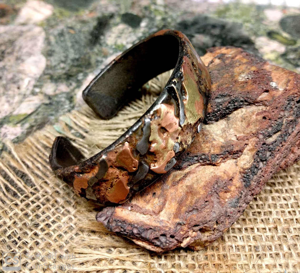 Heavy Textured Iron Cuff. 4 X 19 mm Thick and Wide. | Etsy