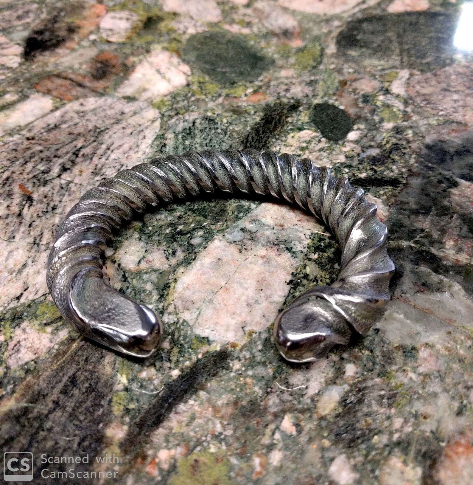 Twisted 12 Mm Titanium Cuff Bracelet. Rustic Burnished. Grade | Etsy