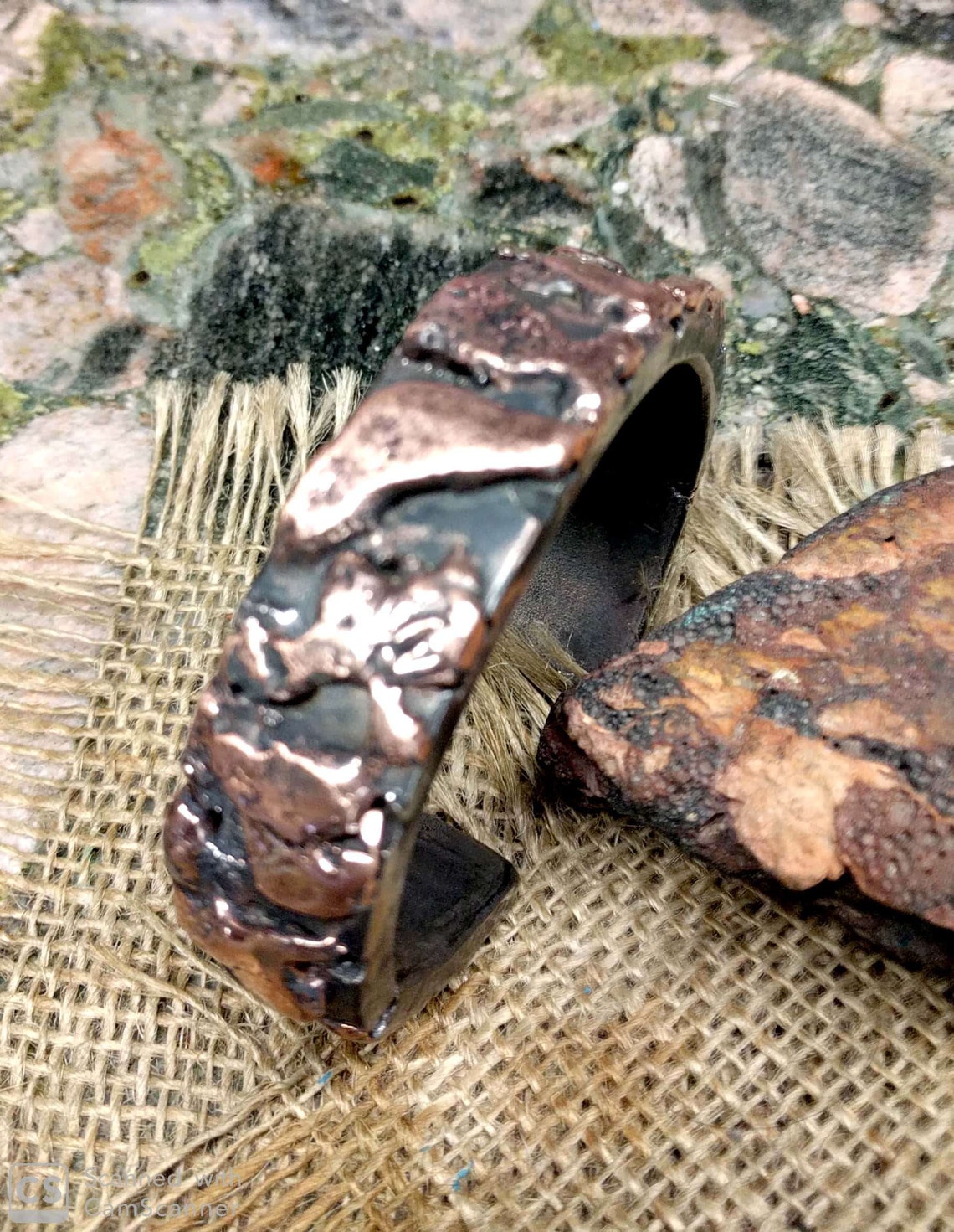 Textured Copper Stainless Cuff Bracelet. 0.75 Wide. 8-9 - Etsy