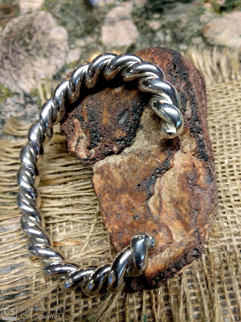 Twisted Copper Sterling Cuff Bracelet. 4 Gage Copper and - Etsy