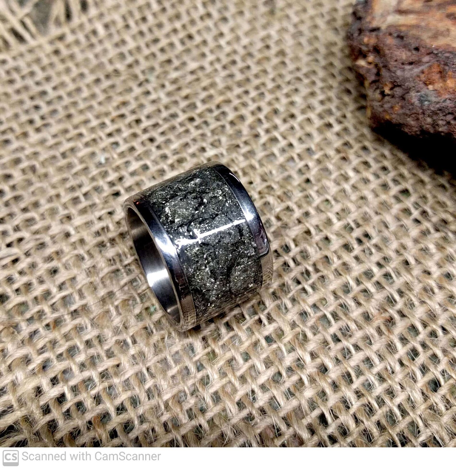 Mens Pyrite Ring Band. 2.5mm Thickness.8 10 12 13 15mm Wide - Etsy