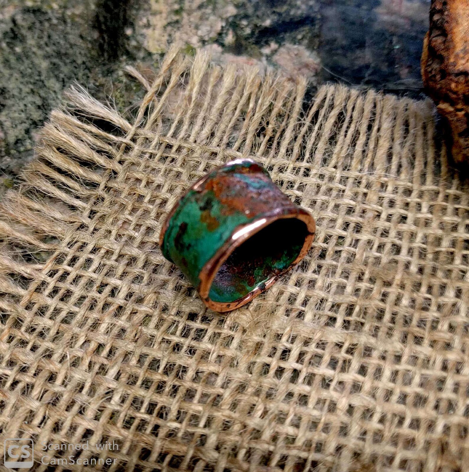 Mixed Patina Copper Ring Band. 10mm 12 and 14 Mm Choice. - Etsy