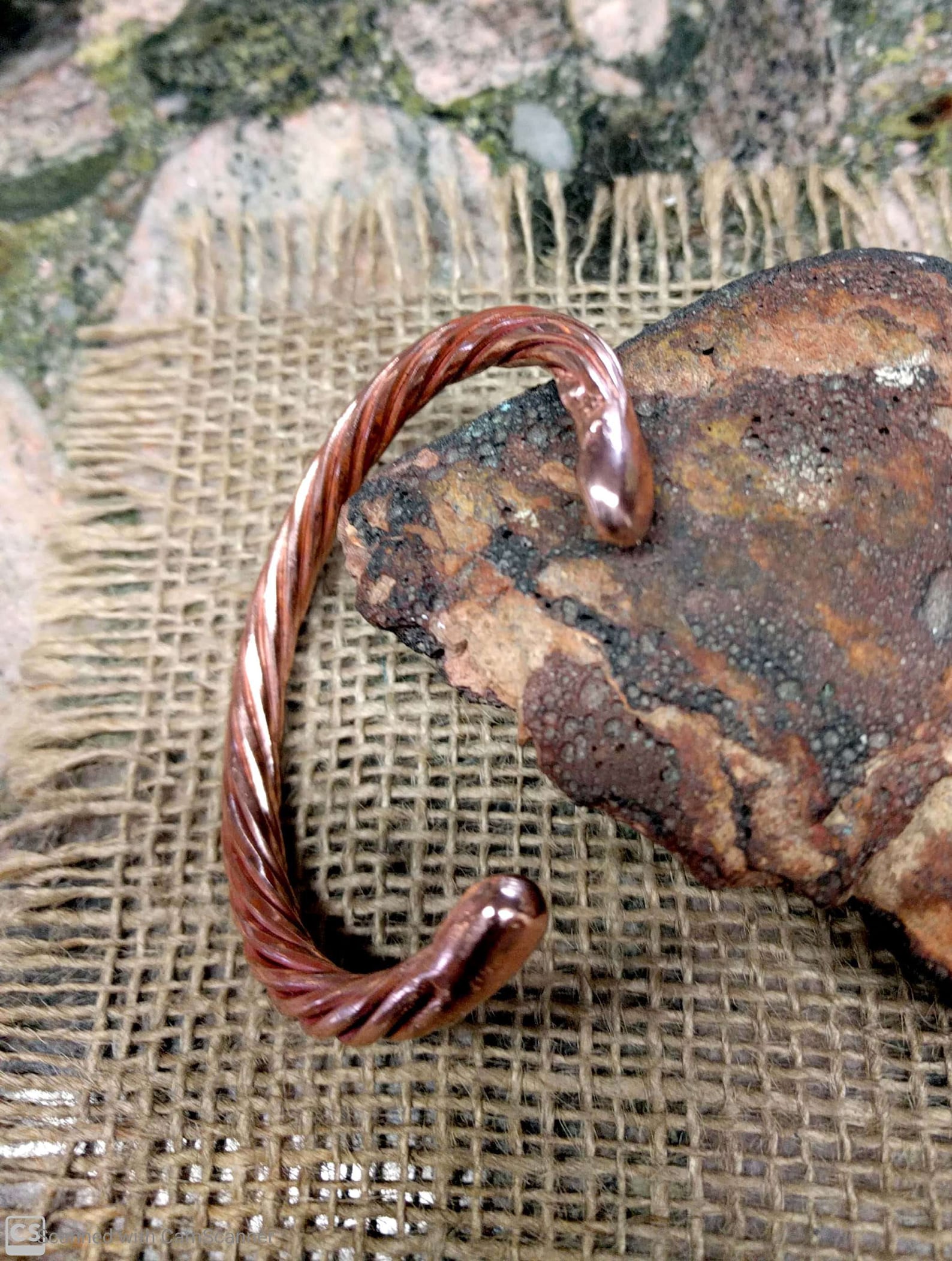 Twisted Copper Cuff Bracelet. 6 Mm 4 Mm Thickness. - Etsy