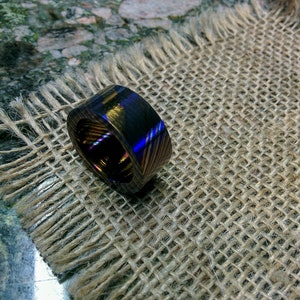 Timascus Ring Band. Choice of Thickness. - Etsy