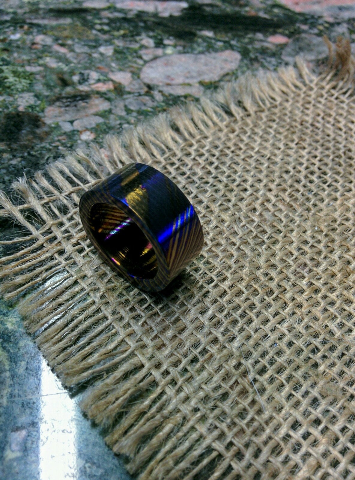 Timascus Ring Band. Choice of Thickness. - Etsy