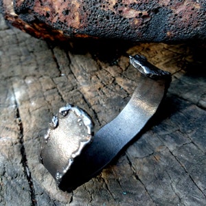 Rough Iron Cuff Bracelet. 3 X 16 Mm Thick and Wide. - Etsy